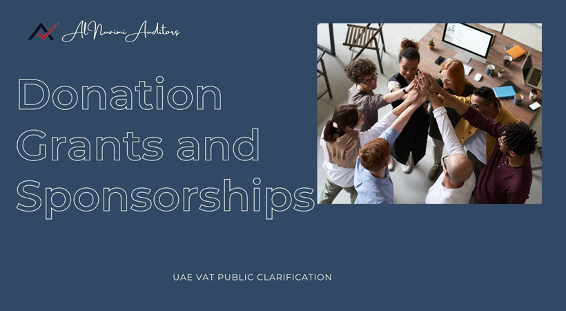 Donation Grants and Sponsorships - UAE VAT Public Clarification